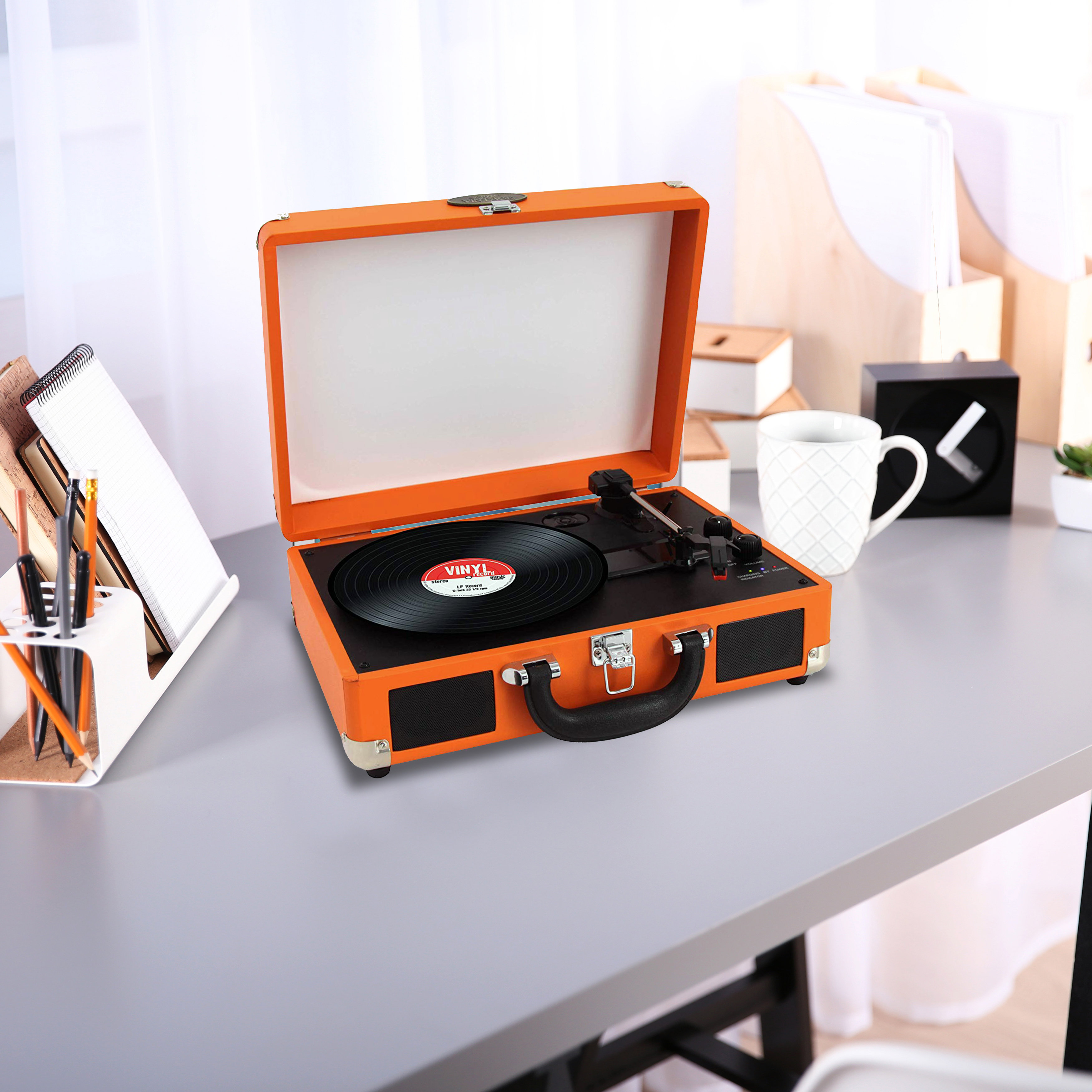 Pyle Vintage Decorative Record Player - Wayfair Canada