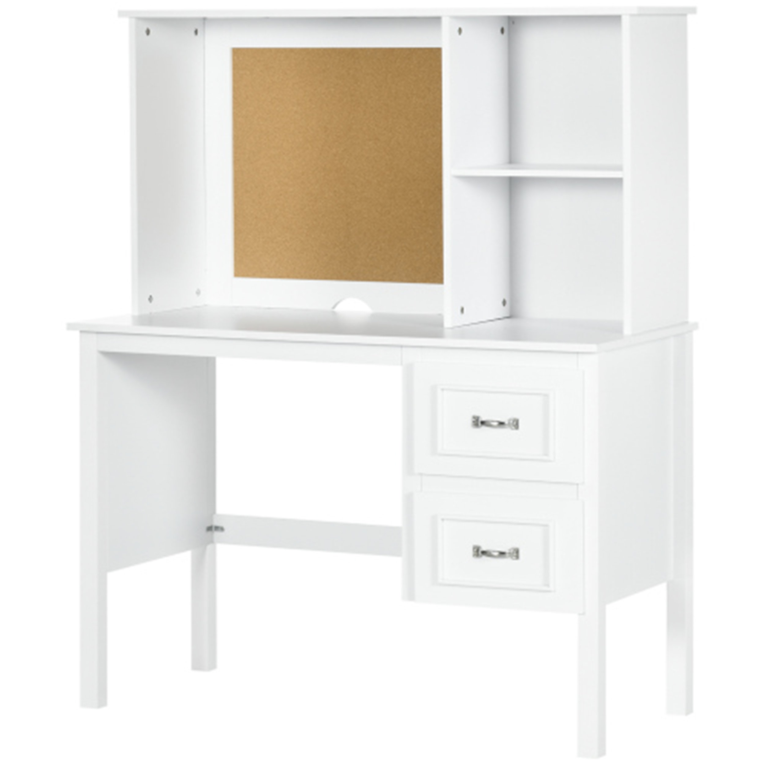 Lark Manor™ HOMCOM Computer Desk with Drawers & Shelves, Home Office ...
