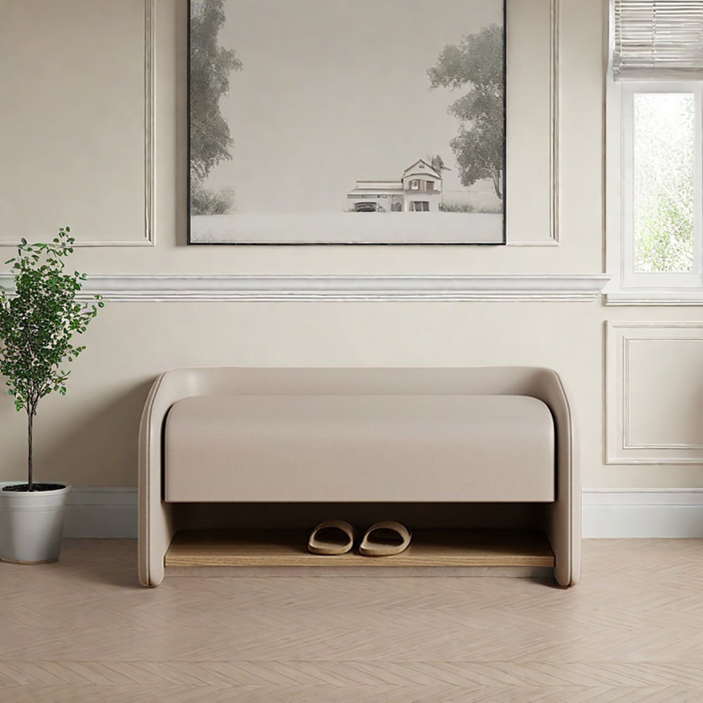 interanest 31.5in Shoe Changing Stool Shoe Storage Stool - Wayfair Canada