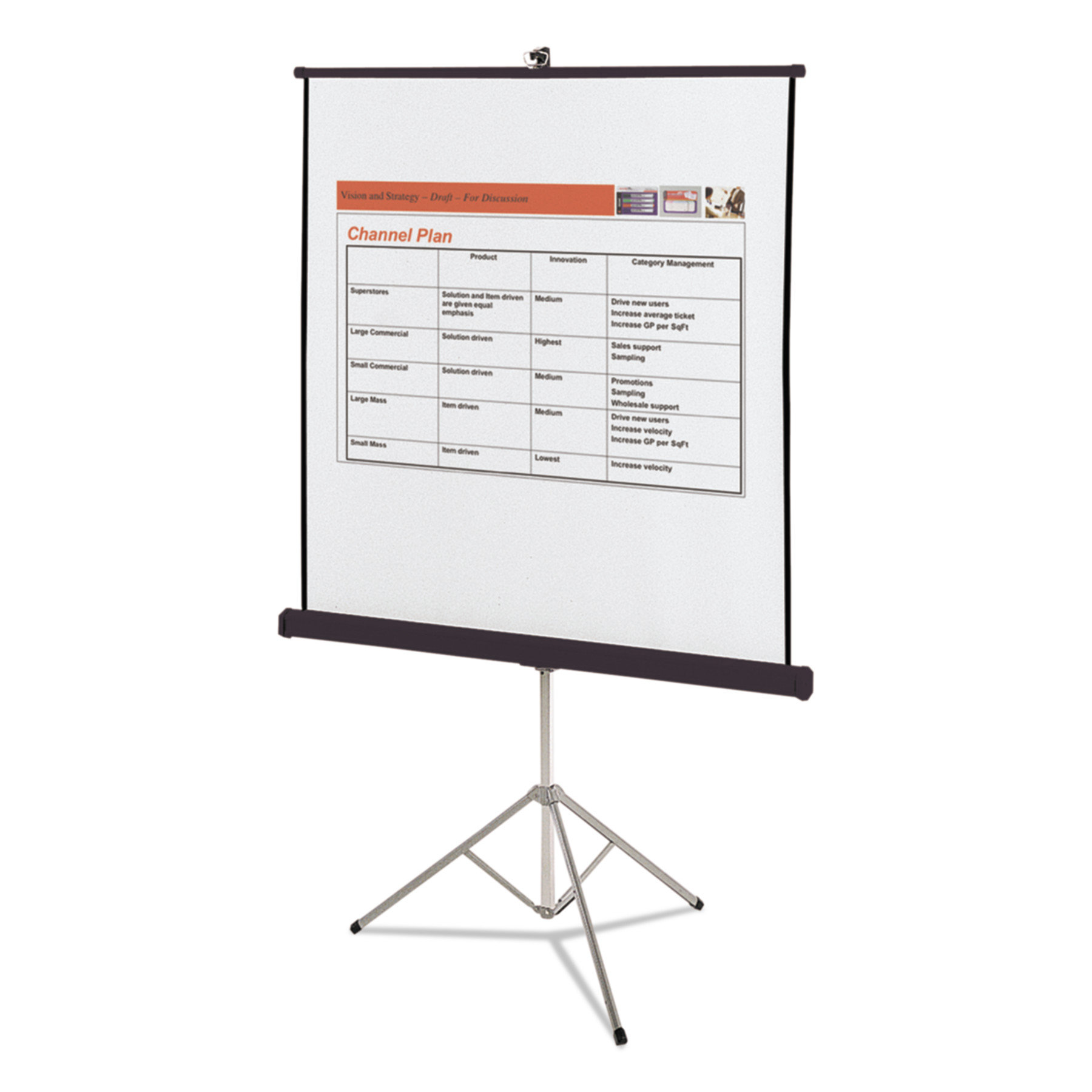 Quartet® Matte White Portable Projection Screen | Wayfair