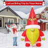 GOOSH Christmas Inflatables 6 FT Gnome Inflatable Christmas Decoration ...