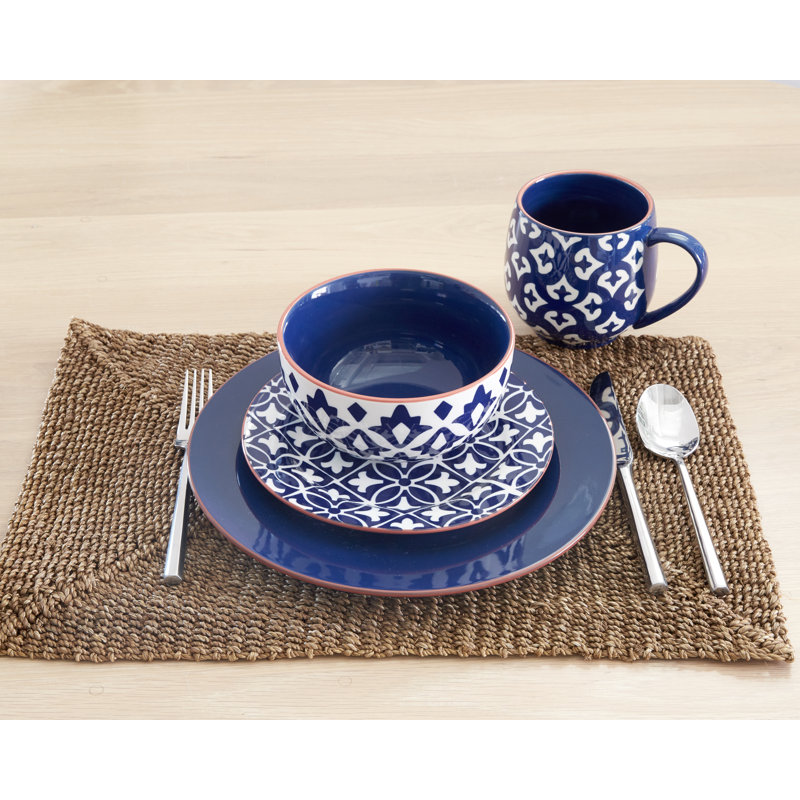 Baum Amari Stoneware Dinnerware Set - Service for 4 & Reviews | Wayfair