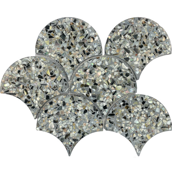Mosaics4you 5.75" x 5.5" Cement Fish Scale Wall & Floor Tile - Wayfair ...