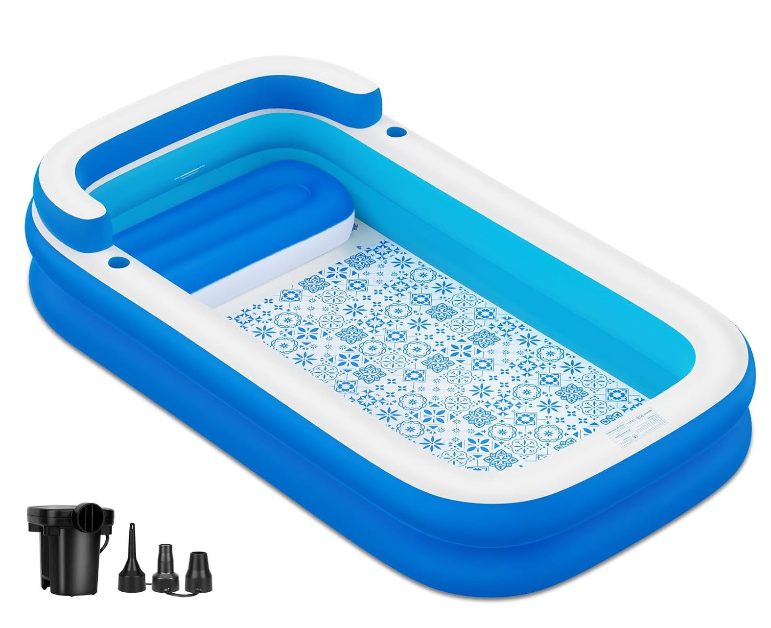 INVOTOT Large Inflatable Swimming Pool, Oversized Thickened Blow Up ...