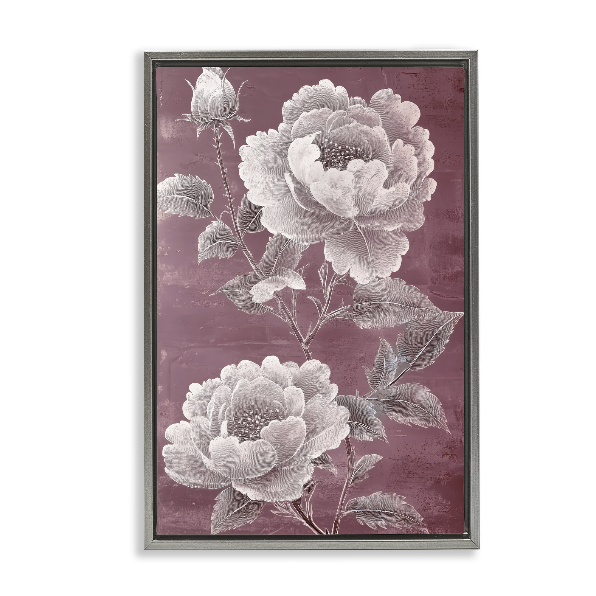 Hokku Designs Chambermaid Rose Blossoms Floating Frame, design by ...