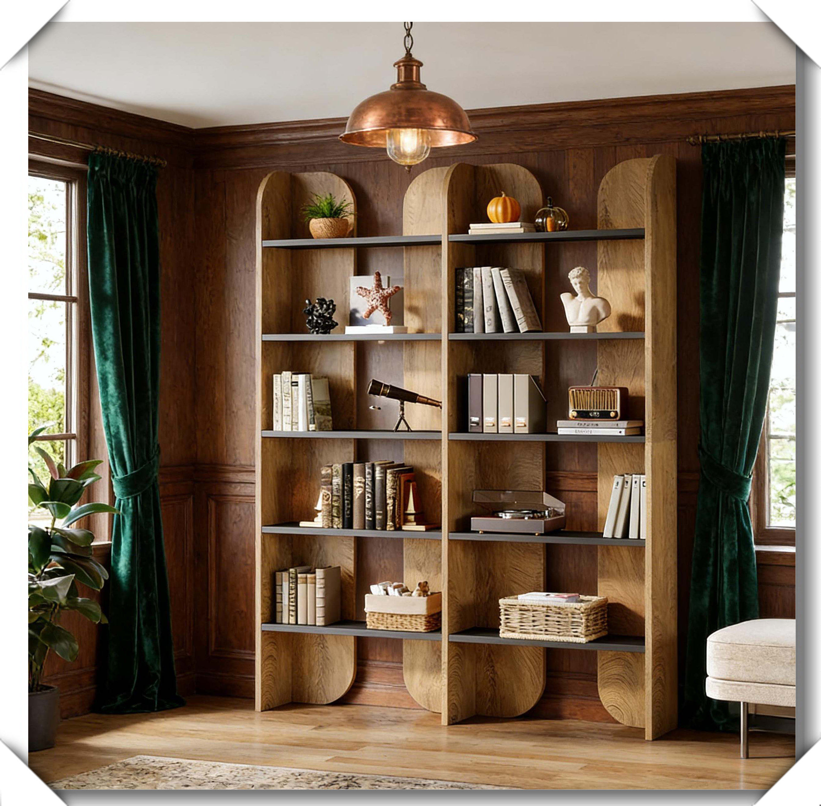August Grove® Modern 5-Tier Display Shelves Spacious Hassle-Free ...