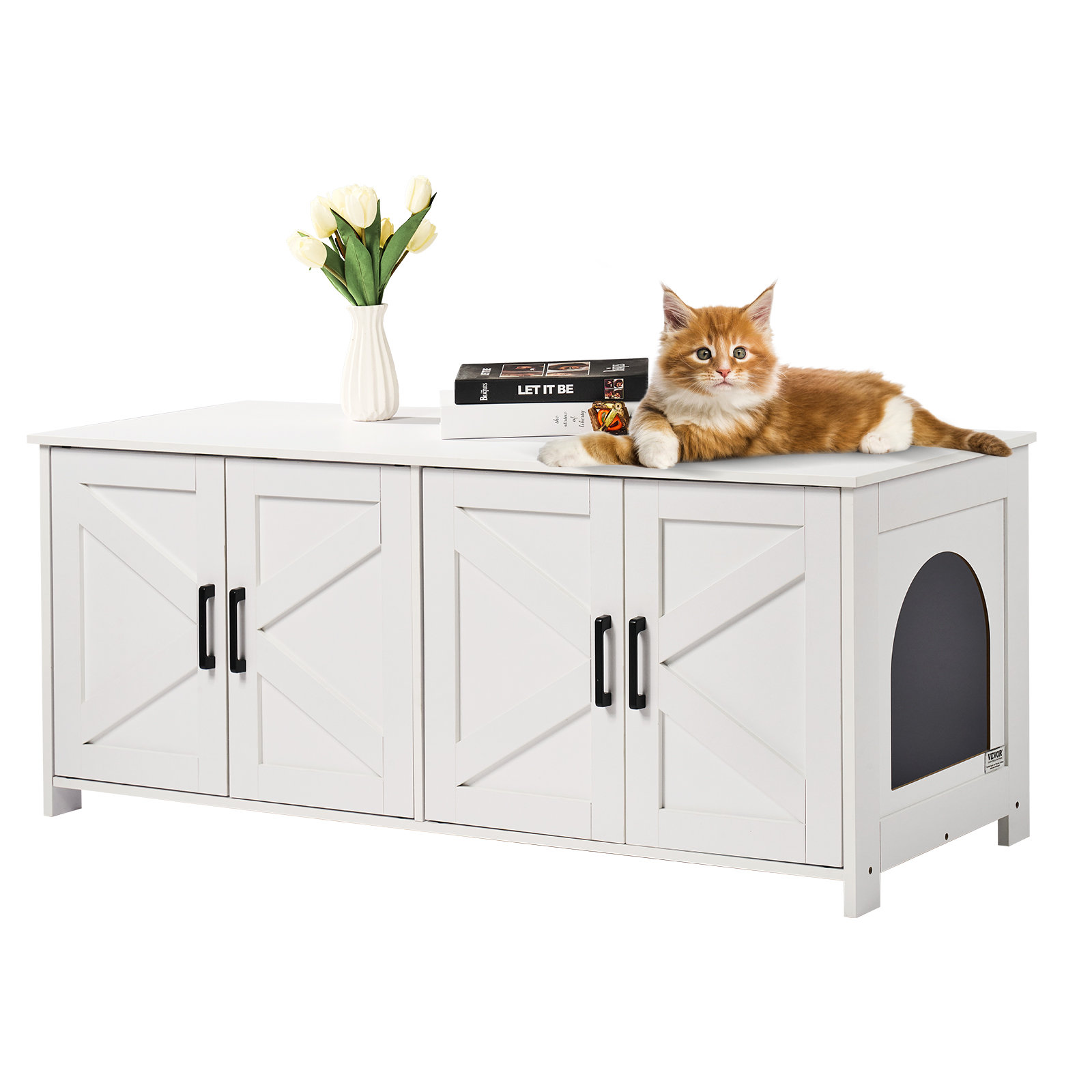 Tucker Murphy Pet™ Cat Litter Box Enclosure Wooden Litter Box Furniture ...