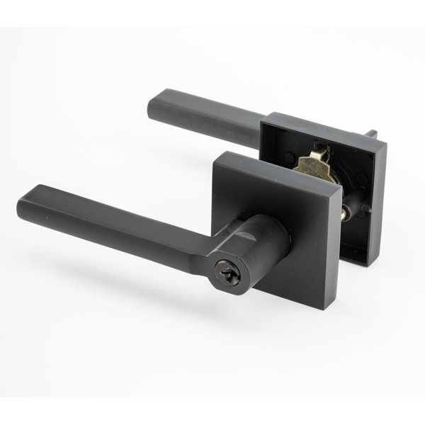 Linkaa Door Lever, Matte Black Finish Door Handles Sqaure Shape, Door ...