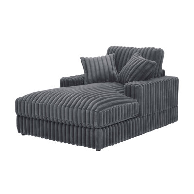 Latitude Run® Corduroy Ridge Oversized Chaise Lounge | Wayfair