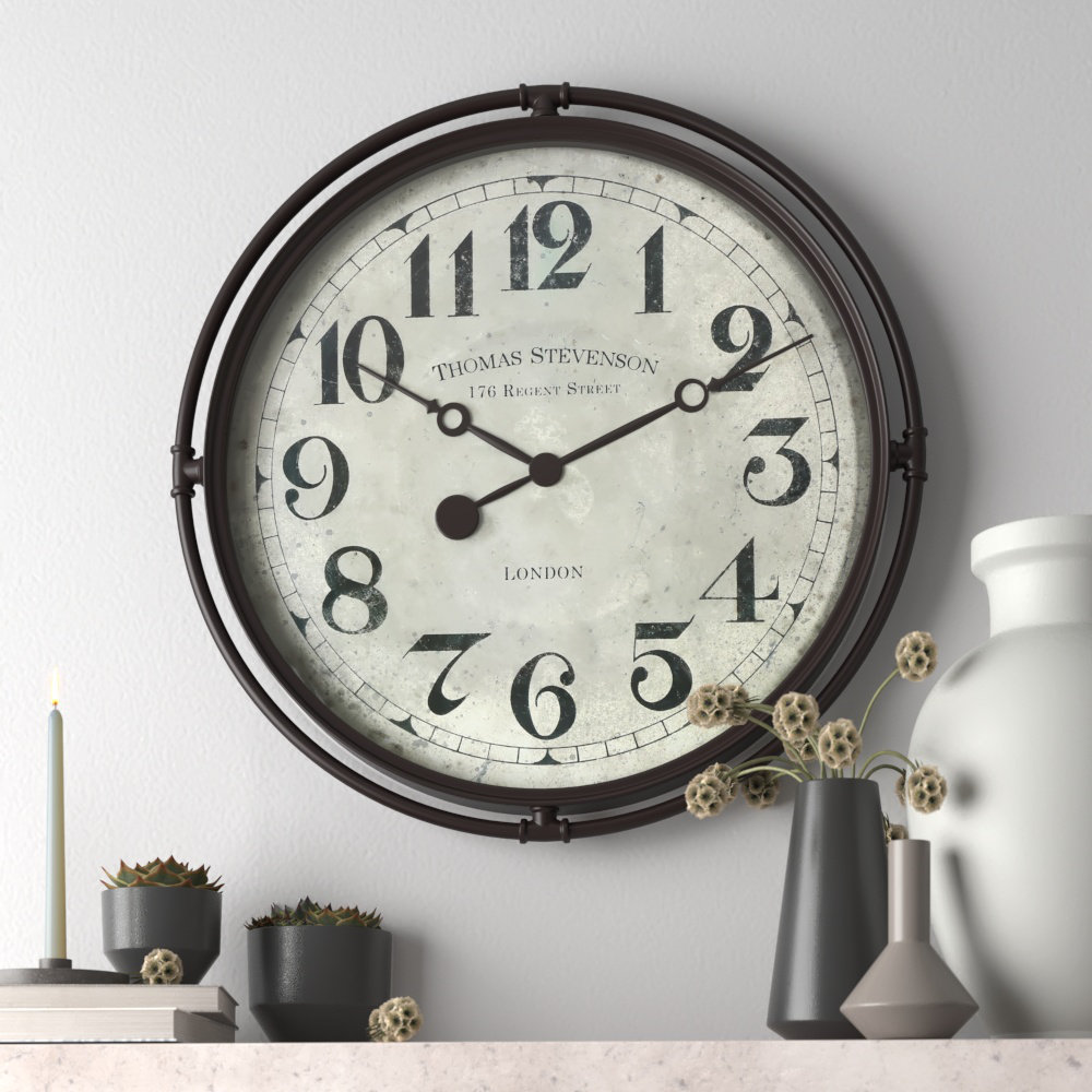 Greyleigh™ Oversized Zella 26" Wall Clock & Reviews - Wayfair Canada
