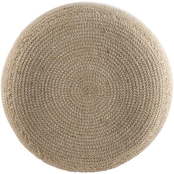 Birch Lane™ Heatherly 18" Wide Round Striped Pouf Ottoman & Reviews ...