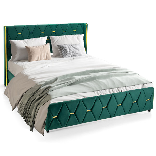 Willa Arlo Interiors Haraway Upholstered Platform Bed & Reviews | Wayfair