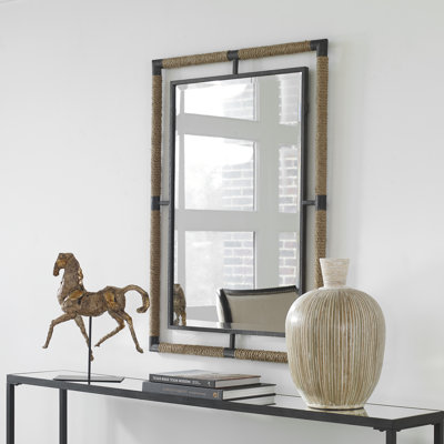 Birch Lane™ Samara Rectangle Rope Wall Mirror | Wayfair