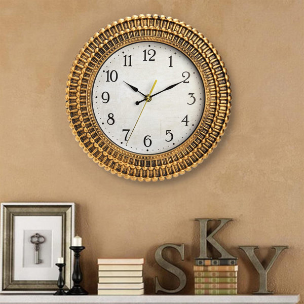 Astoria Grand 12 Inch Silent Non-Ticking Retro Wall Clocks Battery ...