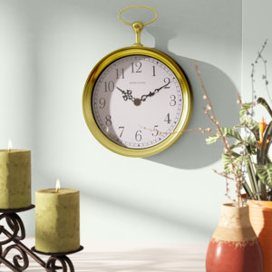 Darby Home Co Wyvil Pocket Watch Wall Clock & Reviews | Wayfair