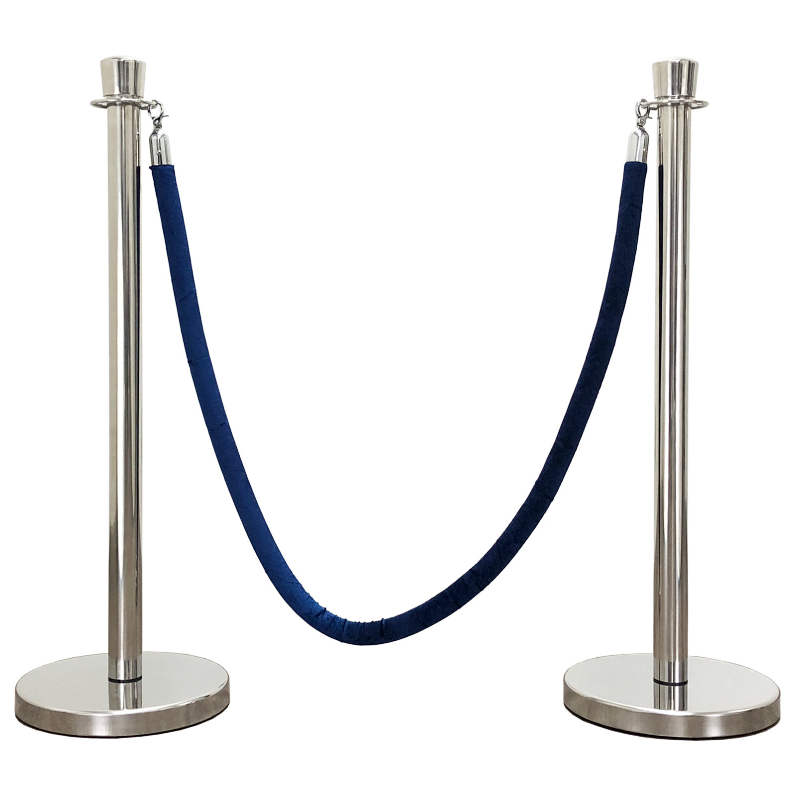 VIP Crowd Control Rope Stanchion (2 Taper Top/Flat Base + 6' Rope ...