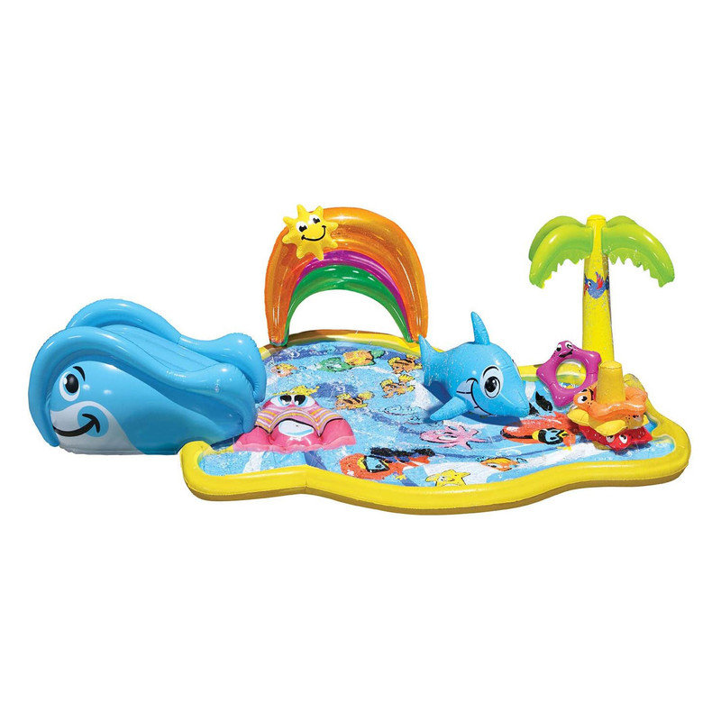 JASODI Splish Splash Water Park JR, Junior Inflatable Outdoor Backyard ...