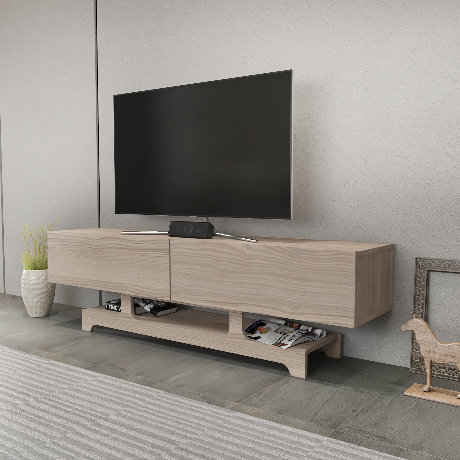 Wade Logan® Ayad 63" TV Stand for TVs up to 75" & Reviews | Wayfair