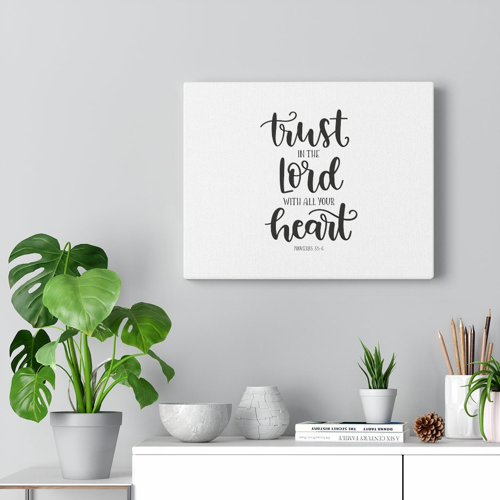Trinx Trust The Lord Proverbs 3:5-6 Christian Wall Art Bible Verse ...