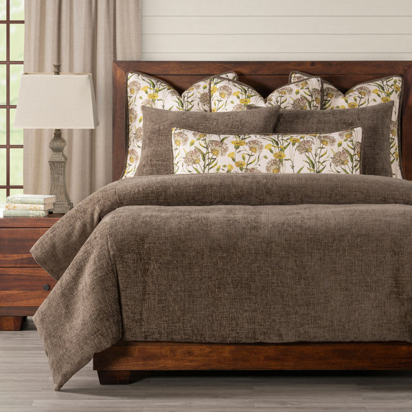Smithsonian Brown Chenille Reversible Duvet Cover & Insert Set | Wayfair