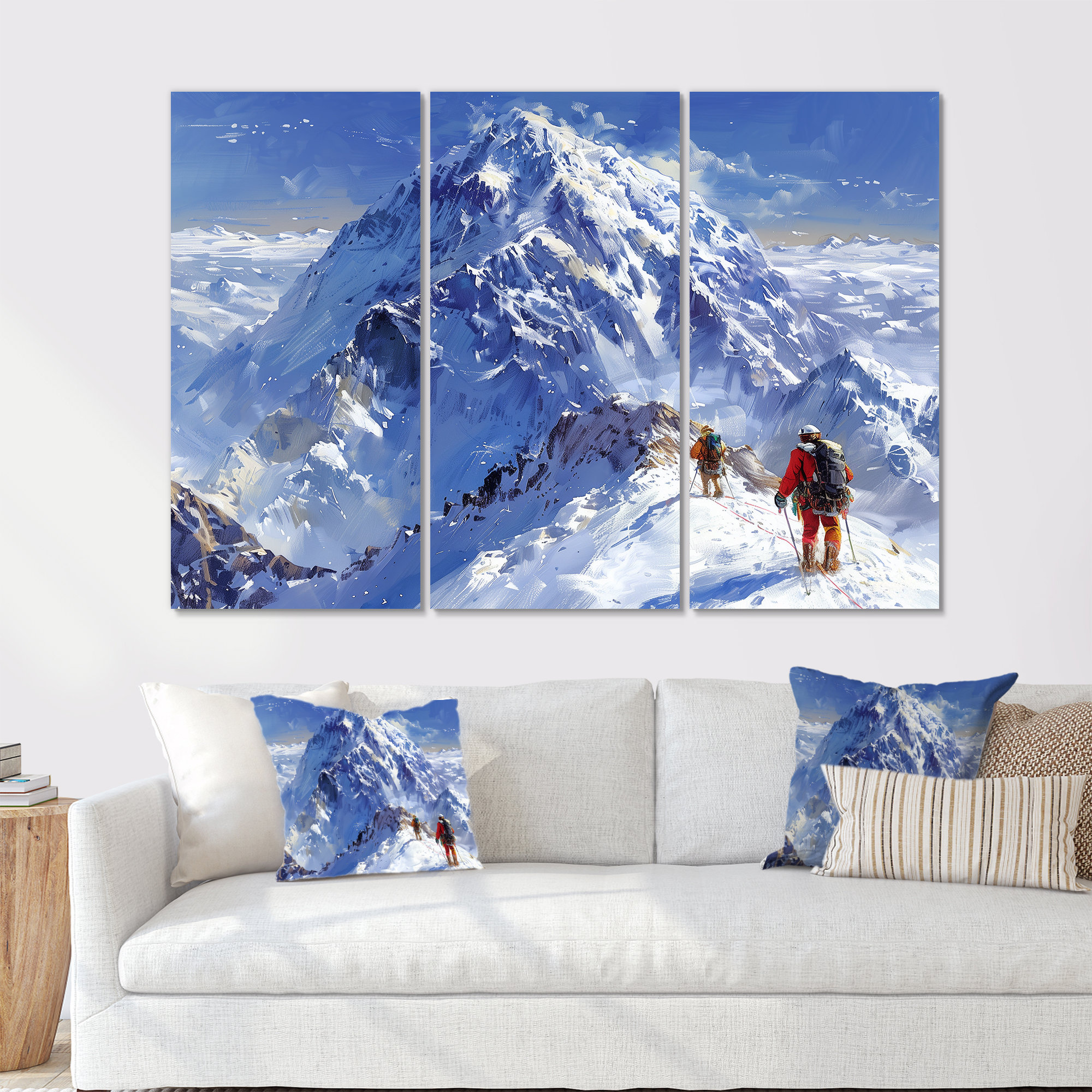 Millwood Pines Mountain Snow Hiking In Alaska I - Hiking Wall Art ...
