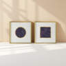 Hokku Designs Set Of 2 Lillian Purple Crystal Shadow Boxes Wall Décor ...