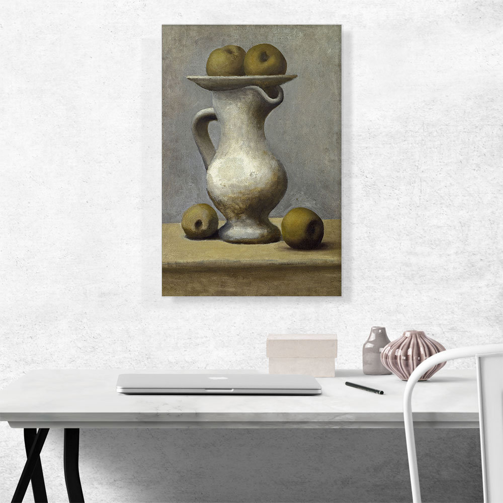 ARTCANVAS Still Life With A Pitcher And Apples 1919 Canvas Art Print By ...