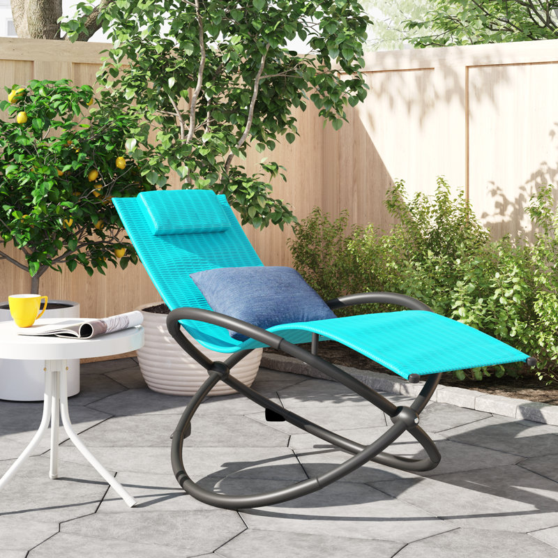 Arlmont & Co. Vivere Orbital Rocking Lounger Made with Premium Outdoor ...