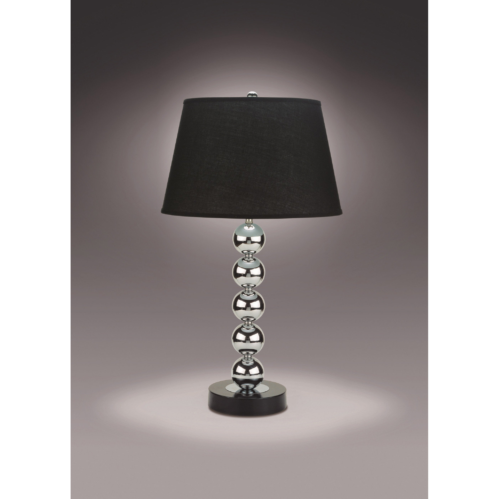 Ivy Bronx Modern Sleek Table Lamp Reflective Spheres Catch the Eye 1pc ...