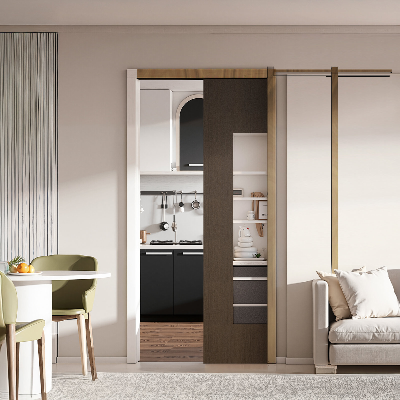 Stellweilan Tessberg Pocket Door Frame Kit Pocket Door Kit for 80 in ...