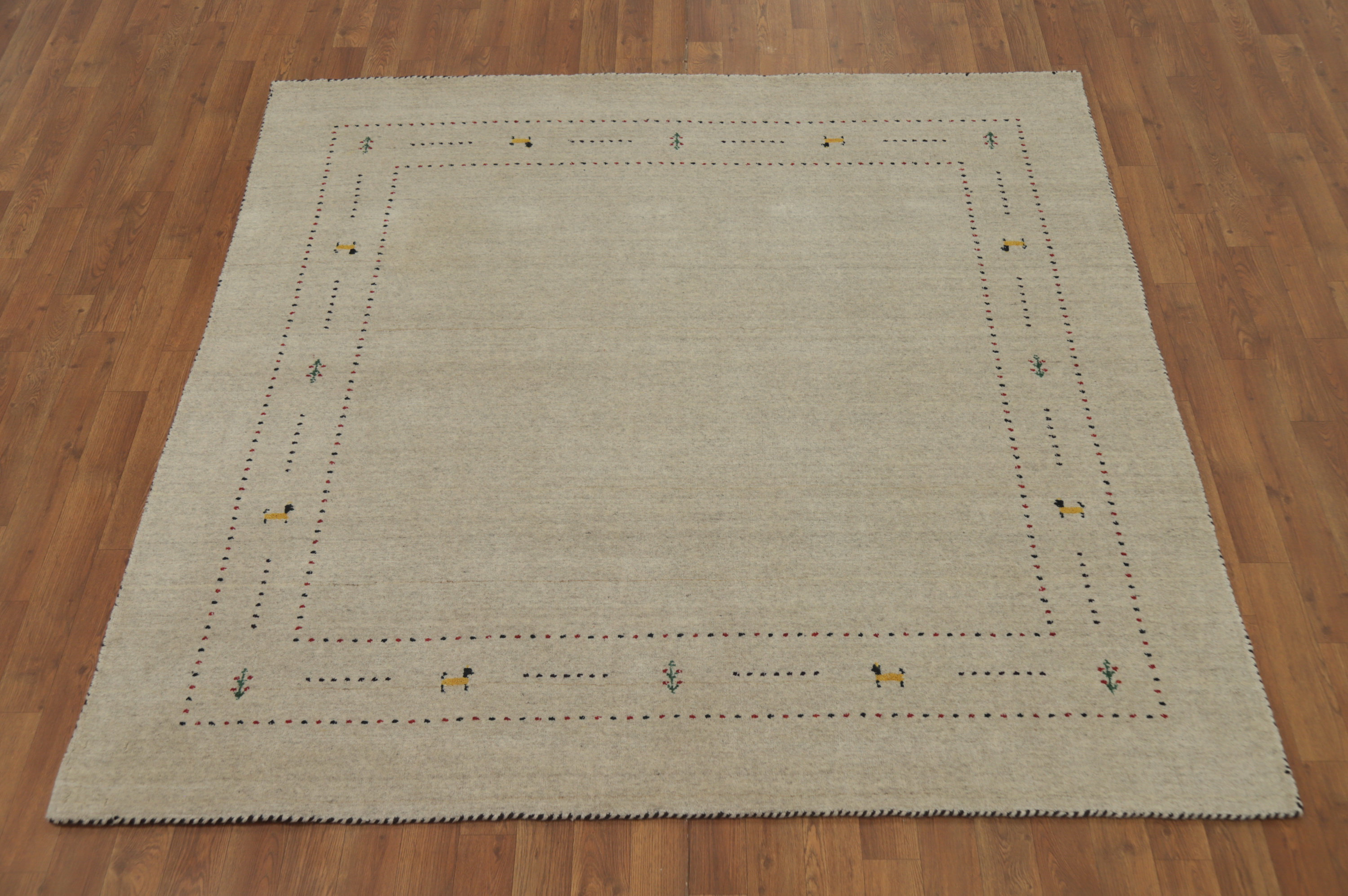 Foundry Select Tribal Oriental Square Area Rug 6x6 | Wayfair