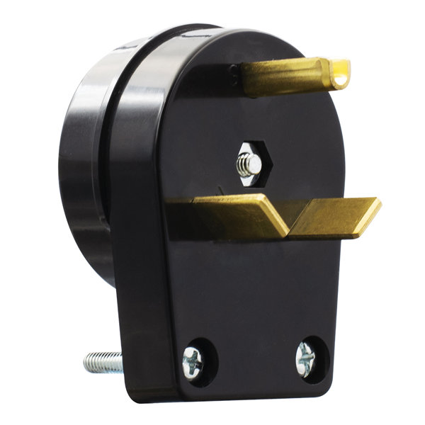 ELEGRP 30 Amp 125-Volt 2-Pole/3-Wire NEMA TT-30P Angle Travel Trailer ...