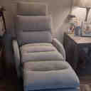 George Oliver Jonilda Upholstered Accent Chair and Ottoman with ...