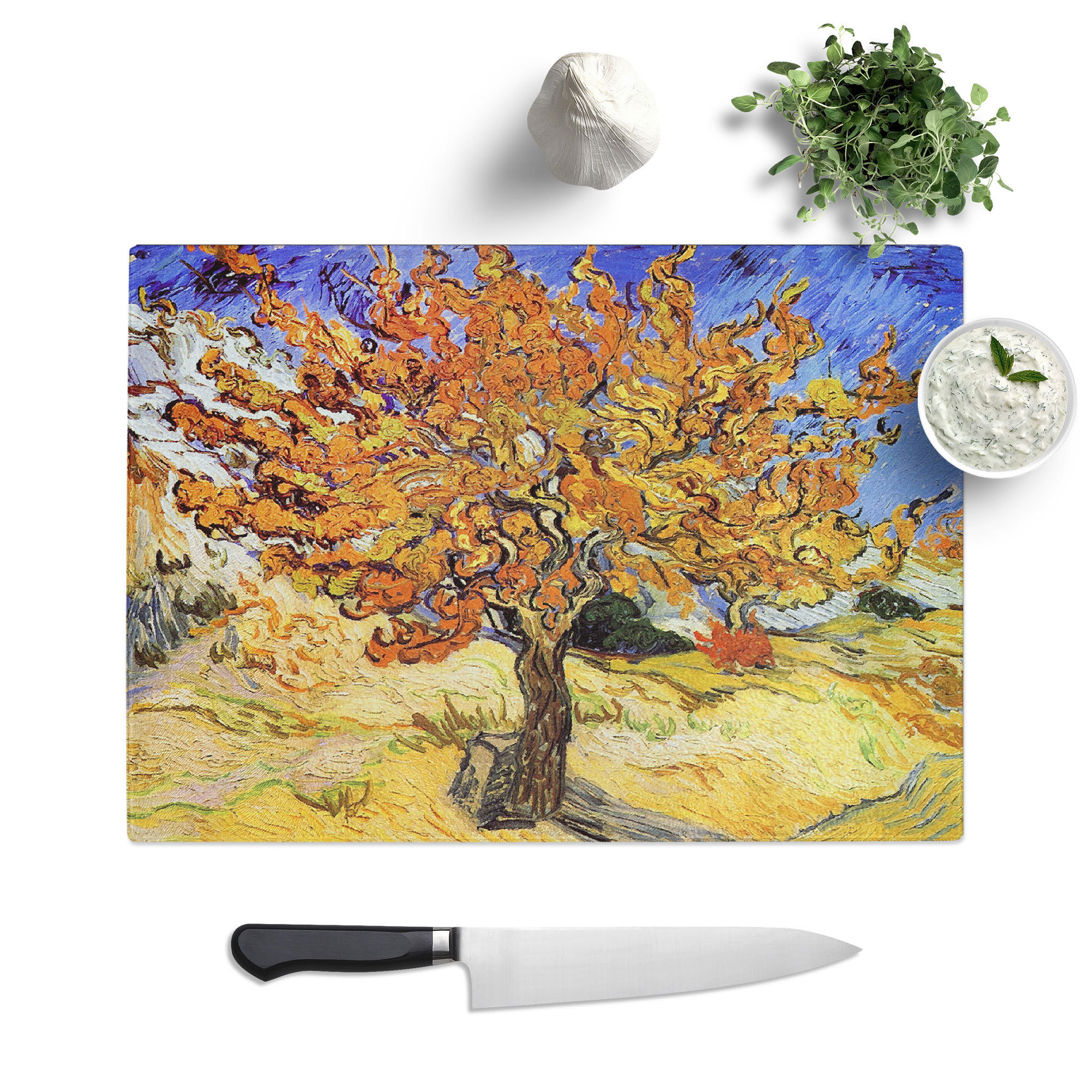 East Urban Home Mulberry Tree by Vincent Van Gogh Chopping Board ...