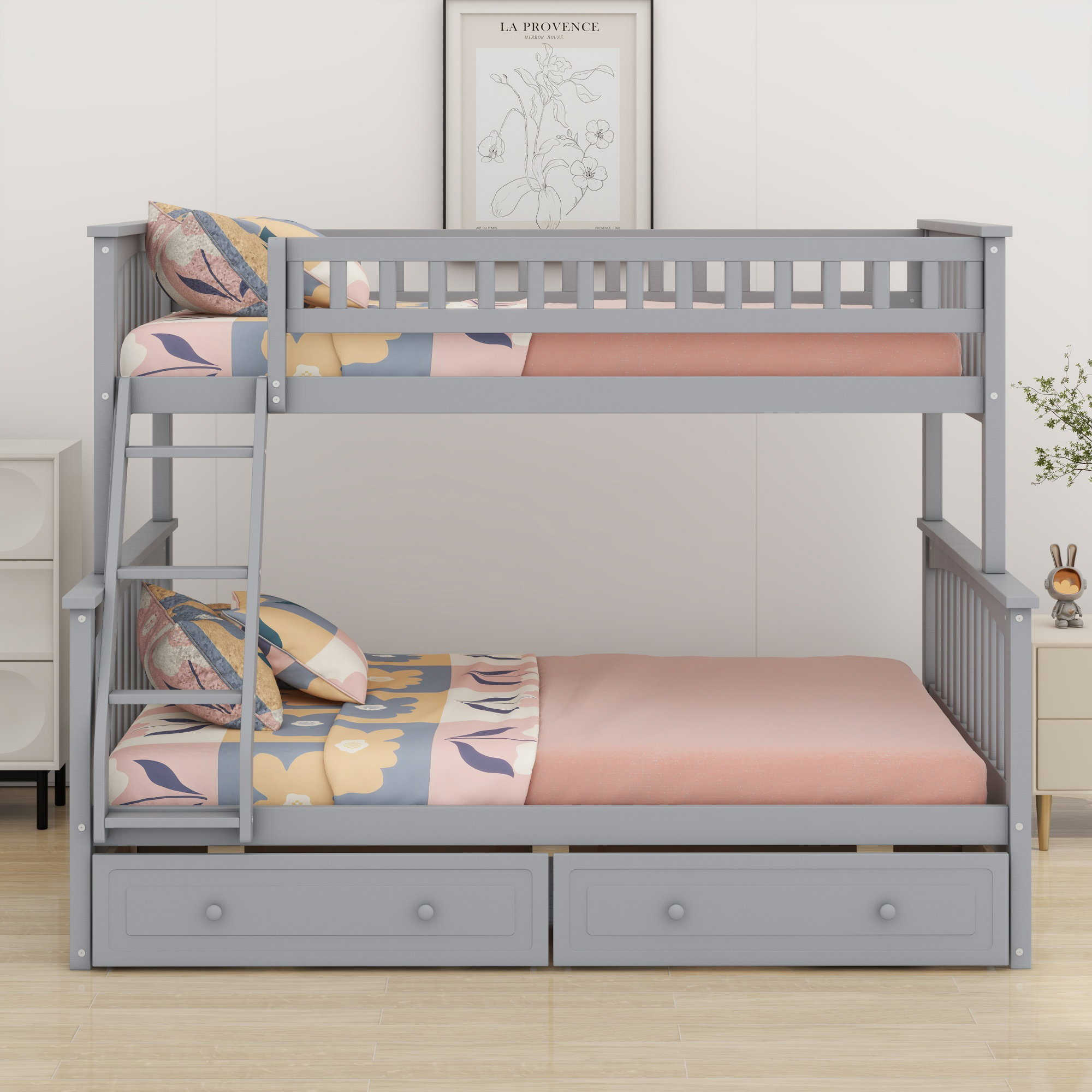Latitude Run® Bunk Bed With Drawers, Convertible Beds - Wayfair Canada