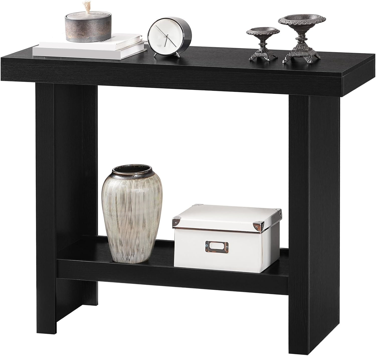 Hokku Designs Console Table, 39.4'' Black Entryway Table For Hallway ...