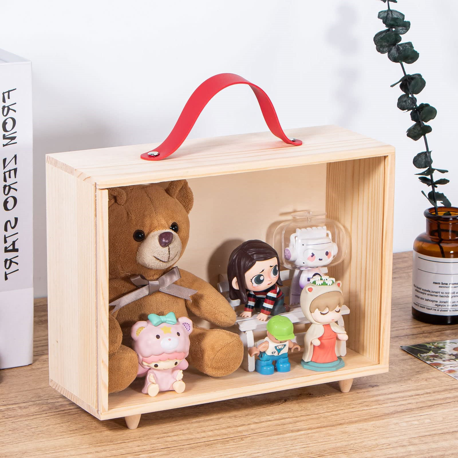 HIRVOK Wooden Display Case for Collectibles | Wayfair