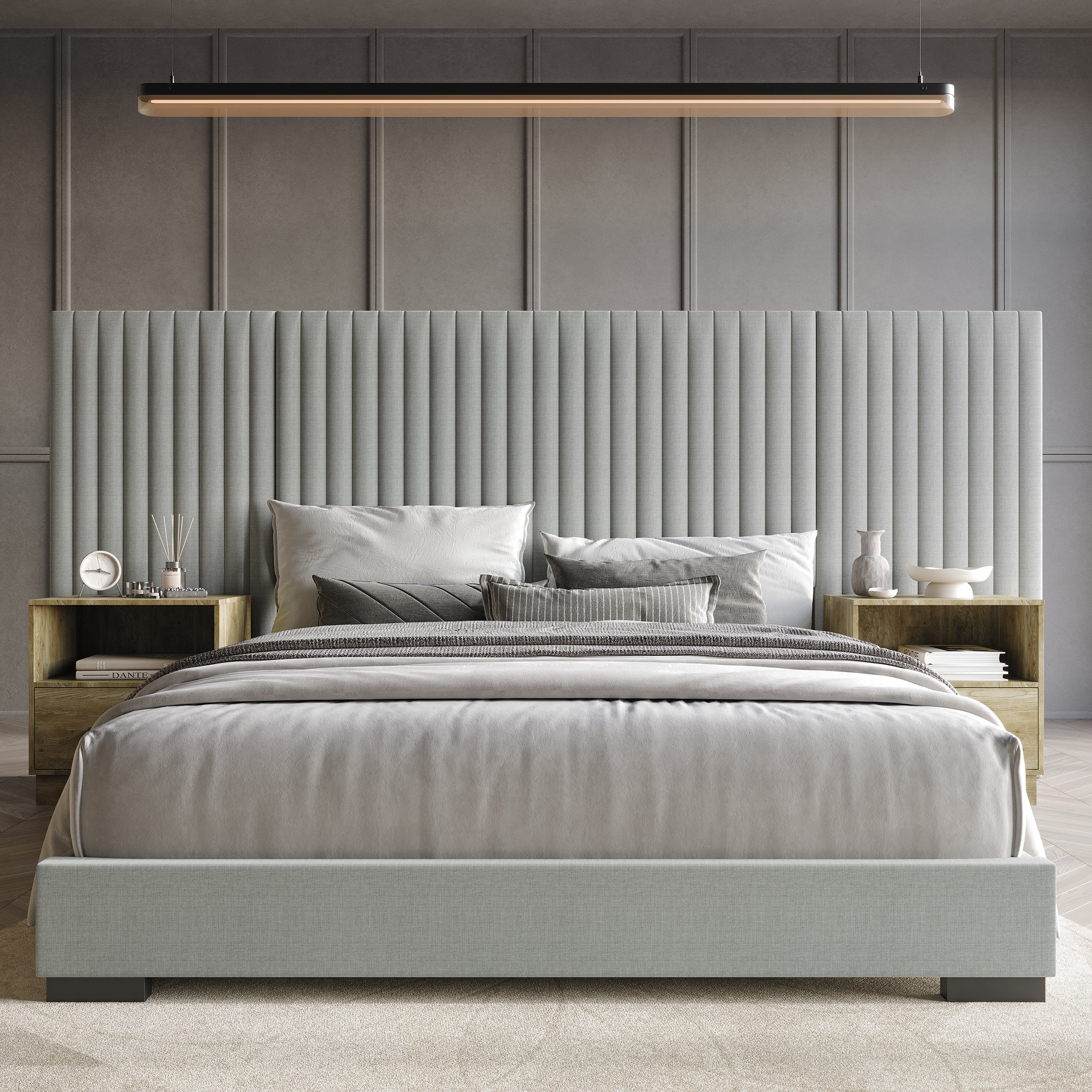 Ebern Designs Torrin 3 Pieces Bedroom Set In Grey & Reviews - Wayfair ...