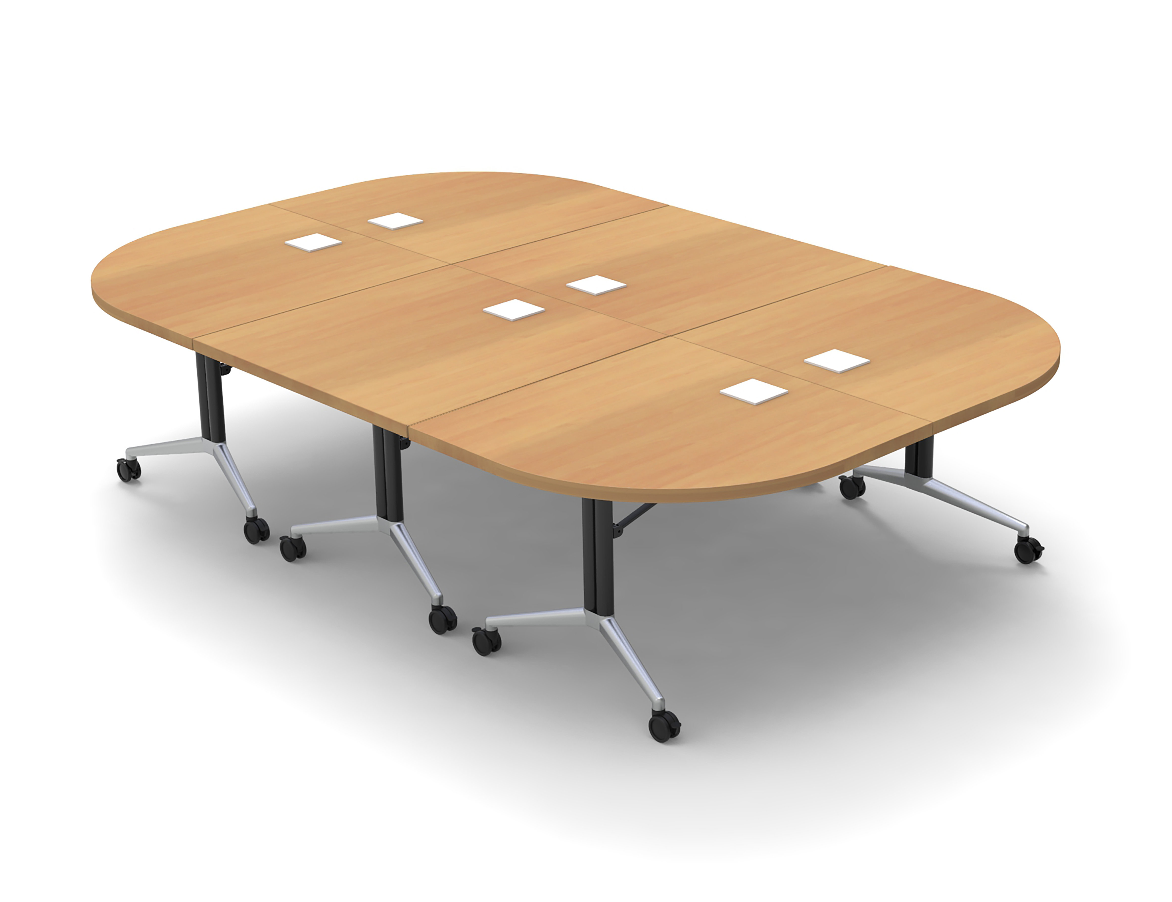 The Twillery Co. Albin 8 Person Conference Meeting Tables 3 piece ...