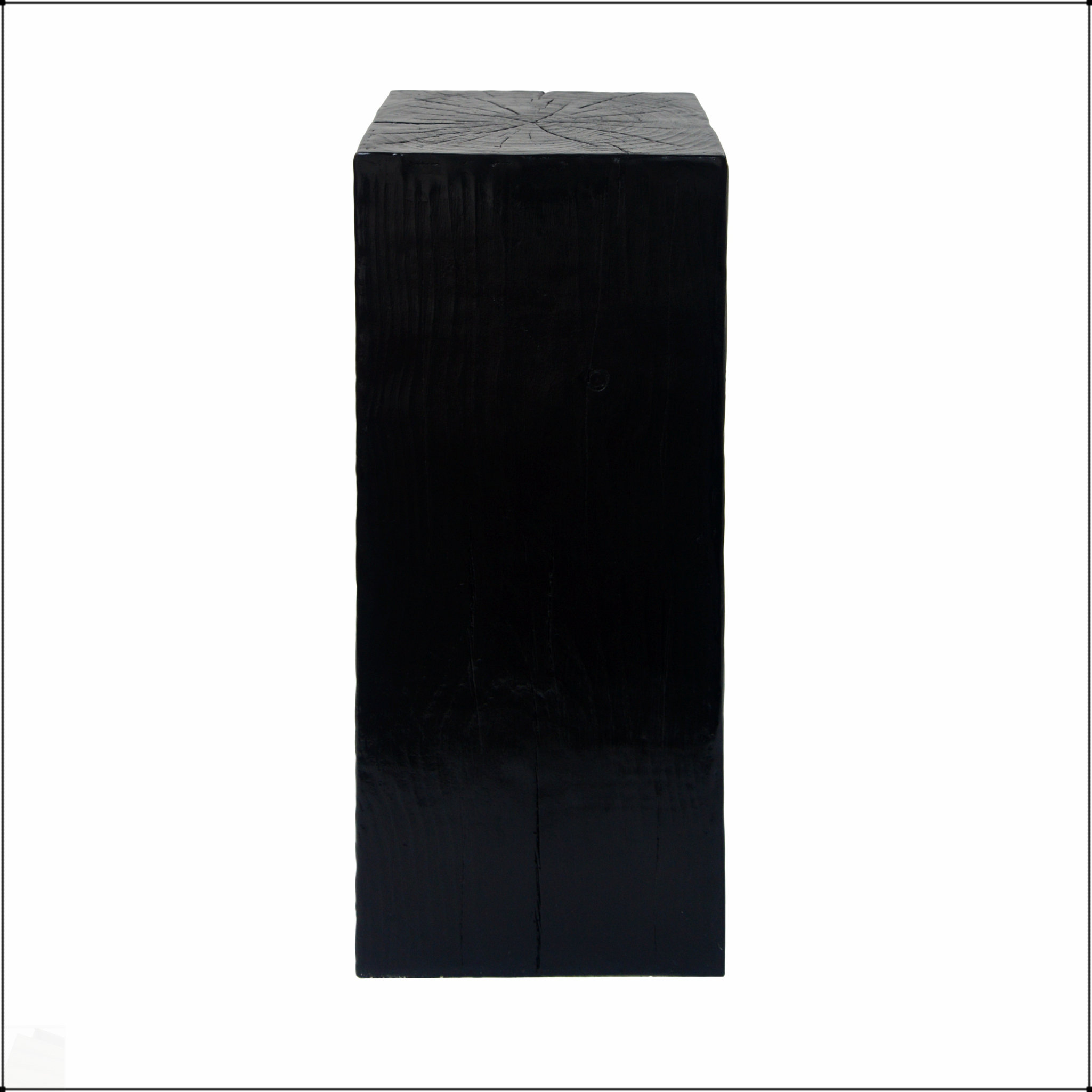 Mercer41 Wood-Look Square-Column MGO End Table, H33.75, Wood-Like ...