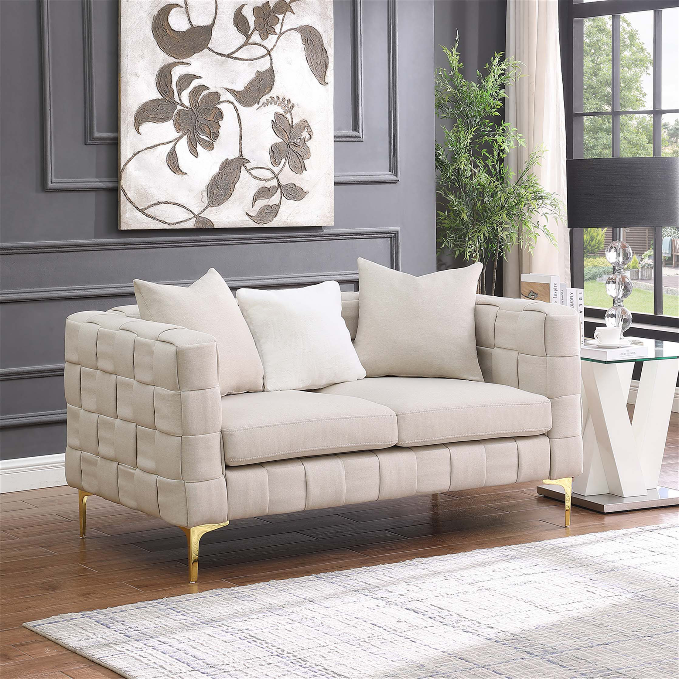 Mercer41 Durst Modern Sofa 2052 2S Weave Sofa ,Contemporary New Concept ...
