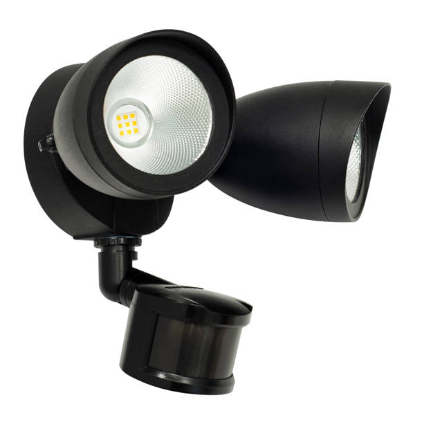 Ebern Designs Mckeehan 2 - Head LED Hardwired Outdoor Security Spot ...