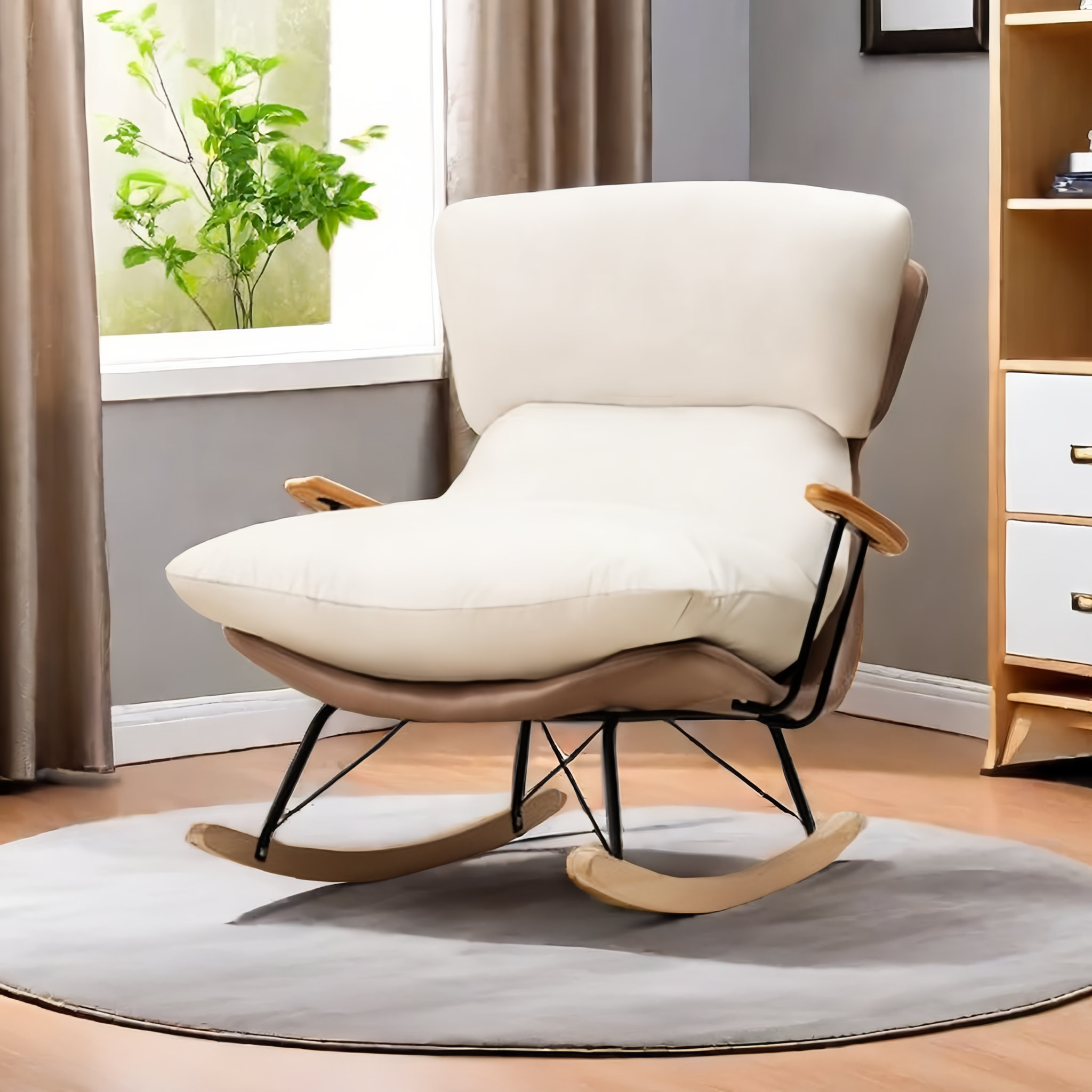 Corrigan Studio® Modern Upholstered Rocking Chair | Wayfair