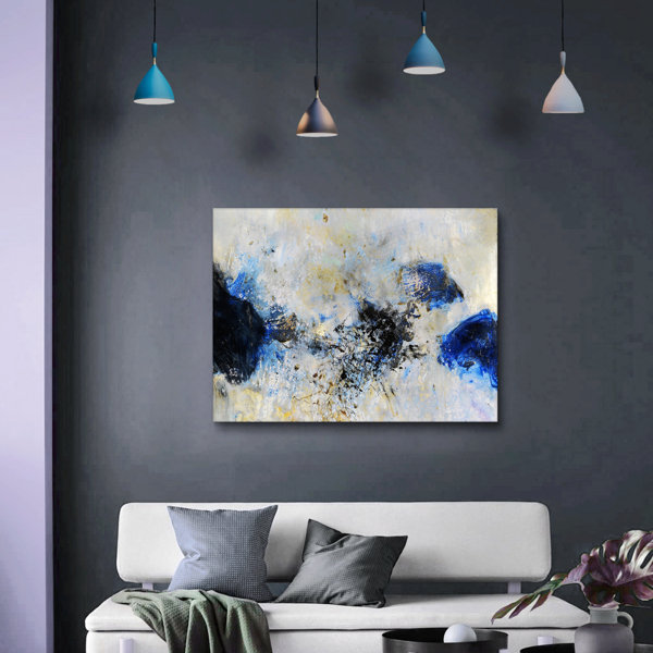 Wrought Studio Wall Art Decor Abstract Style Painting | Wayfair