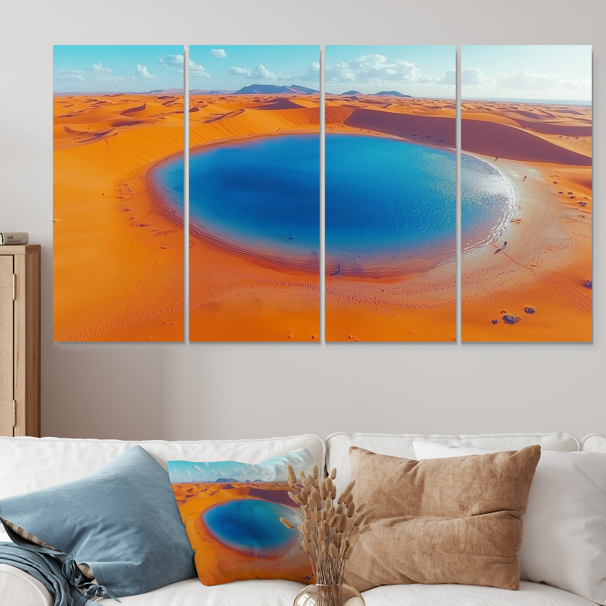 Hokku Designs An Aerial View Of The Sahara Oasis Desert I - Desert Wall ...