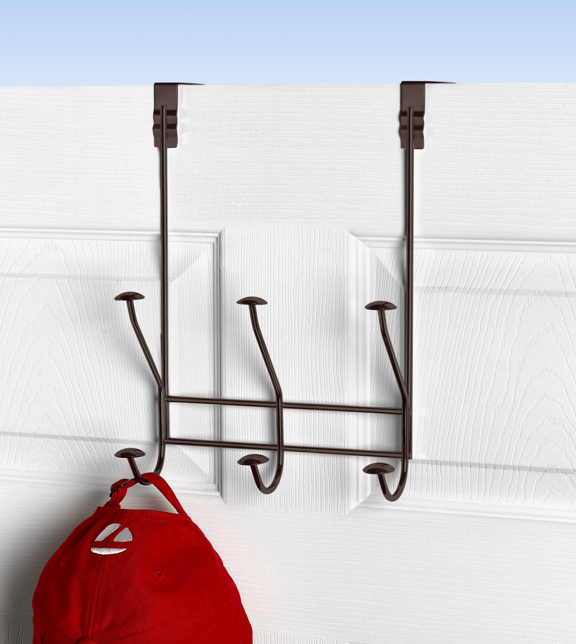 Spectrum Windsor 6 - Hook Over the Door Wall Mounted Coat Rack ...