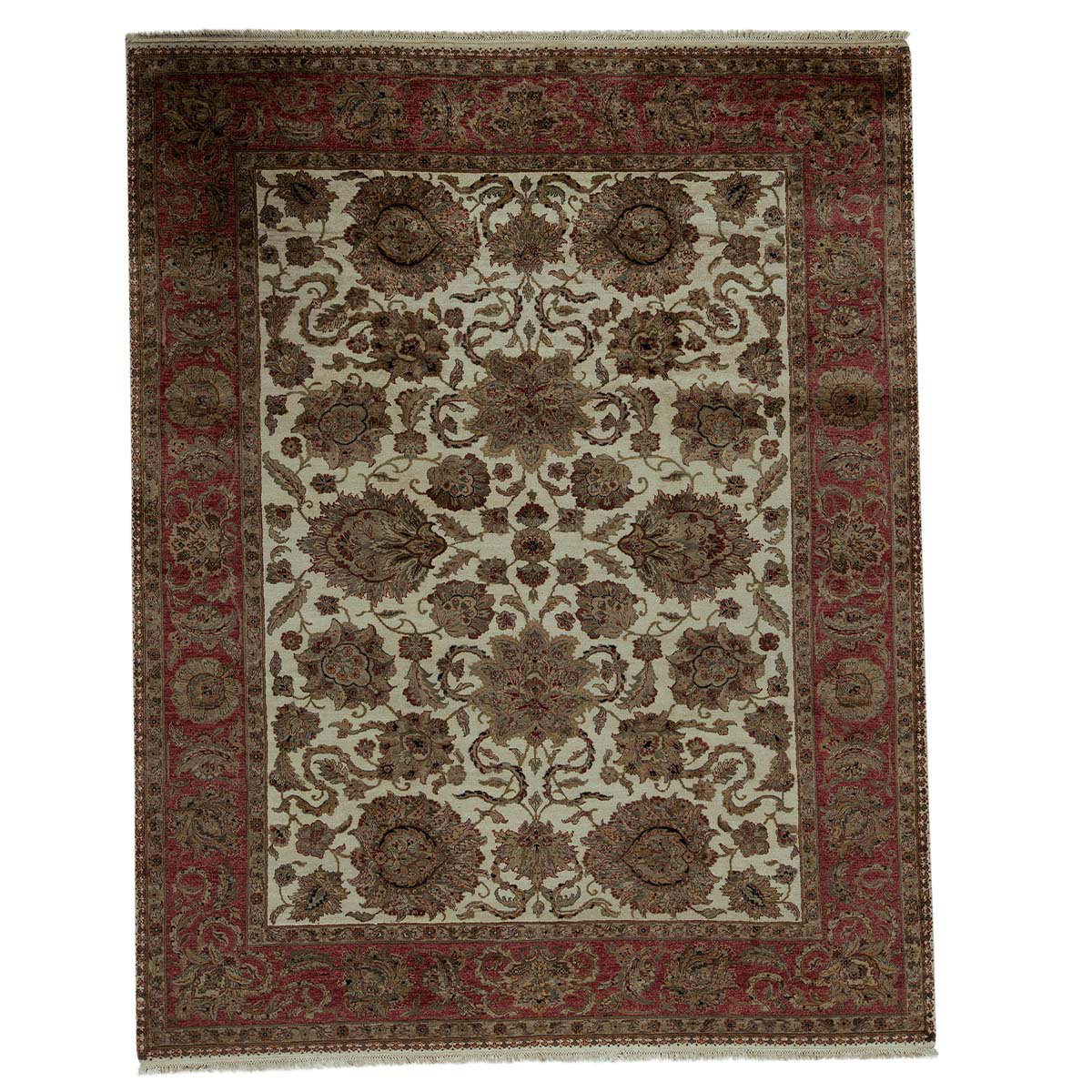 Bokara Rug Co., Inc. Handwoven Red/Brown/Green Rug | Wayfair