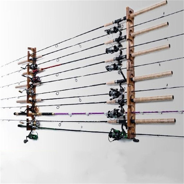 Loon Peak® Fishing Pole Rod Racks Wall or Ceiling Mounted - Wayfair Canada
