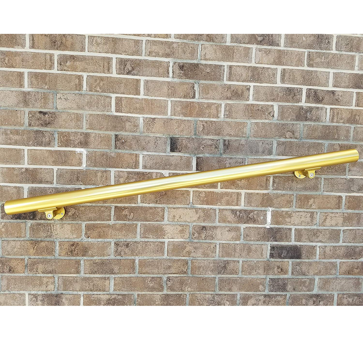 Aress 84" Anodized Handrail Aluminum Stainless Steel Look | Wayfair