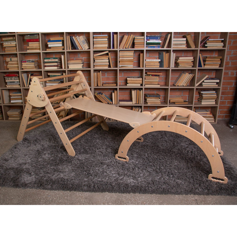 WoodandHearts 283cm W Wood Climber | Wayfair.co.uk